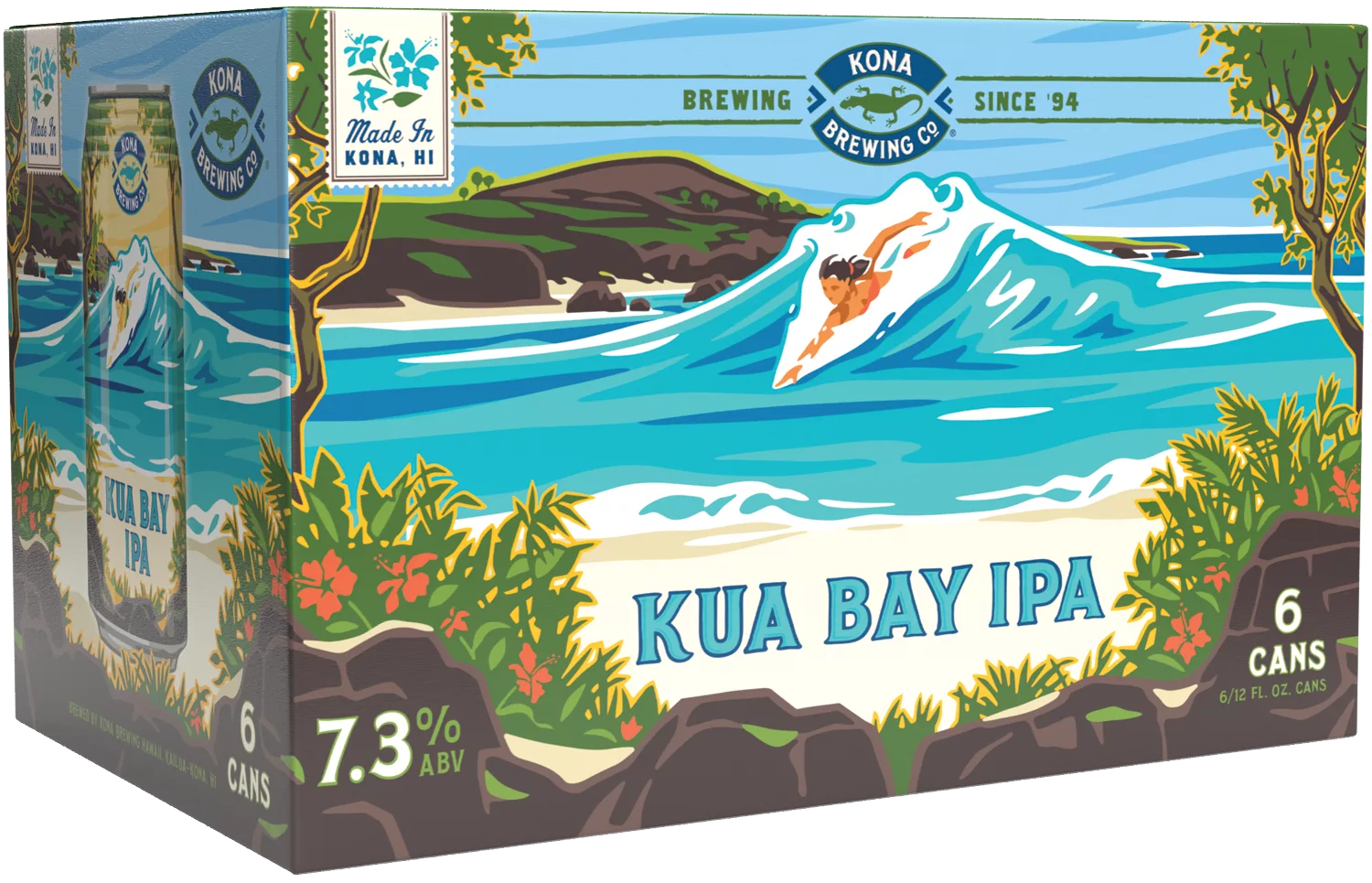 Kona Brewing Kua Bay IPA 6 Pack Cans (12 oz) – Kakaako Wine